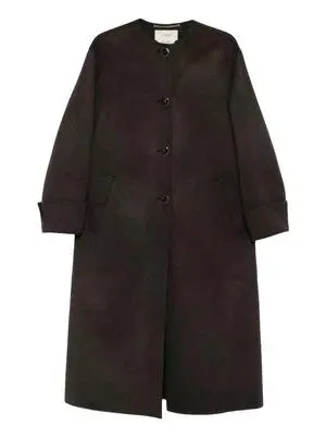 AGNONA Agnona Single-Breasted Collarless Coat