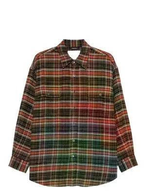 R13 Plaid Button-down Shirt - Black