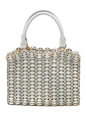 Rabanne 1969 Disc-embellished Tote Bag - Neutrals