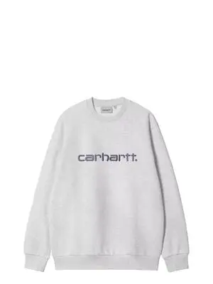 Carhartt Work In Progress Embroidered Logo Crewneck Sweatshirt - Grey