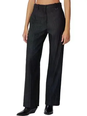 Isabel Marant Étoile Pinstriped Tailored Trousers - Black