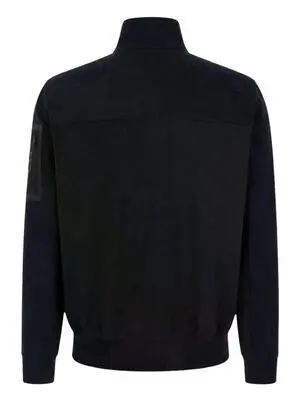 Hugo Logo Patch Zip-up Jacket - Blue