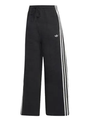 Adidas Adidas Firebird Cropped Track Pants With Jacquard Fabric Black