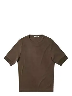 CDLP Ribbed-knit Short-sleeve T-shirt - Brown