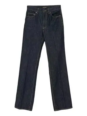 Saint Laurent Belt-loop Buttoned Jeans - Blue