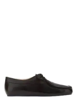 JIL SANDER Leather Loafers - Brown