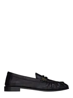 Saint Laurent Le Loafers Supple Eel Loafers - Black