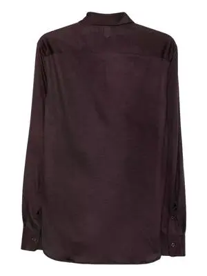 Canali Button-fastening Long-sleeve Shirt - Purple