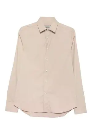 Canali Long-sleeve Button-up Shirt - Neutrals