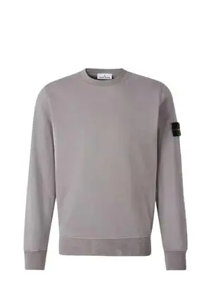 Stone Island 6100060 Organic Cotton Fleece Sweatshirt - Grey
