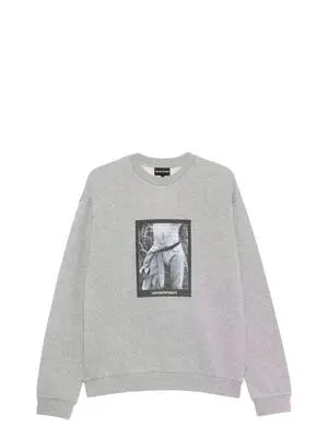 EMPORIO ARMANI Emporio Armani Graphic Print Crewneck Sweatshirt