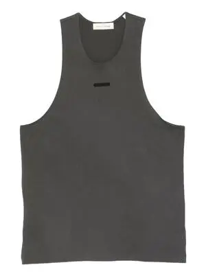 Fear Of God Logo-patch Tank Top - Grey