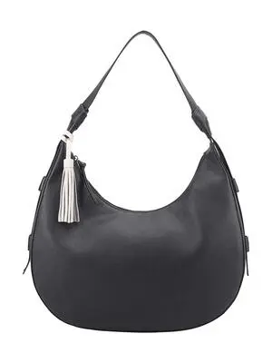 LLOYD BAKER Emmy Leather Hobo Bag - Black