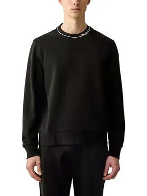 Michael Kors Crewneck Cotton Blend Sweatshirt With Logo Detailing - Black