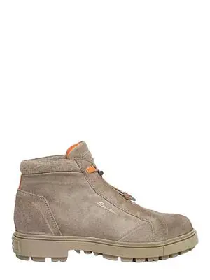 Santoni Suede Hiking Boots - Brown