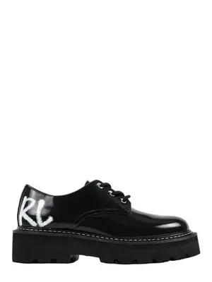 Karl Lagerfeld Logo-print Chunky Sole Shoes - Black