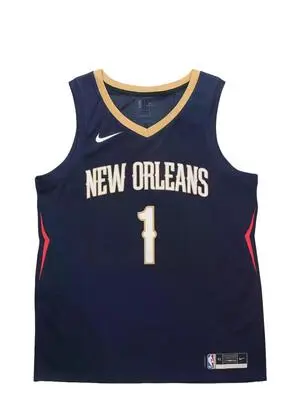 Nike New Orleans Pelicans Icon Edition Dri-fit Nba Swingman Jersey - Blue