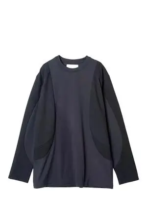 YOSHIOKUBO Panelled Long-sleeve T-shirt - Black