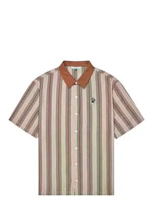 MALBON Stealie Blanket Vertical-stripe Polo Shirt - Neutrals