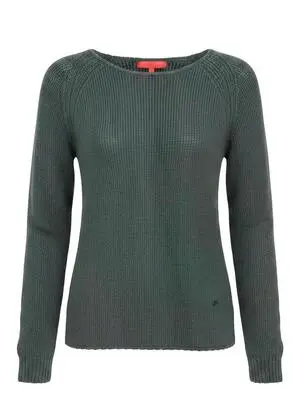 Isaia Ribbed Knit Sweater - Green