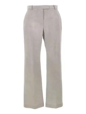 Eleventy Pressed-crease Straight-leg Trousers - Neutrals