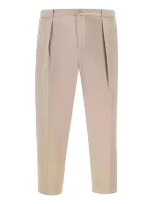 BRIGLIA 1949 Portobellos Pleated Trousers - Neutrals