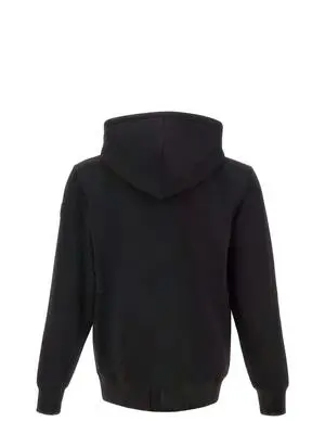 COLMAR Zip-up Hoodie With Logo Patch - Black