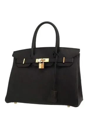 Hermès 2025 30 Birkin Tote Bag - Black