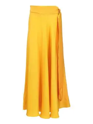 ISAIA Isaia Wrap-Style Flared Maxi Skirt