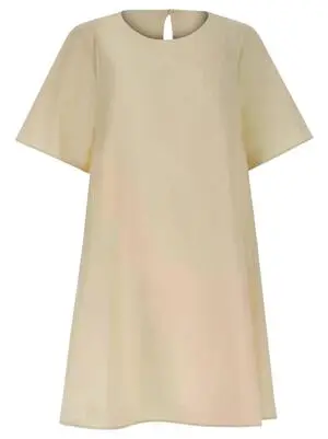 KAOS A-line Short-sleeve Mini Dress - Neutrals