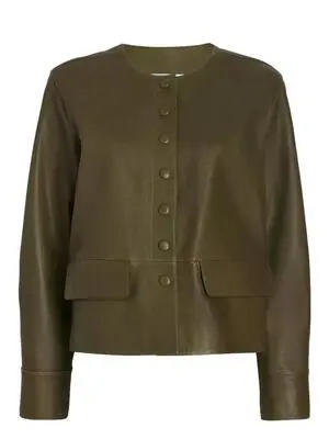 Proenza Schouler White Label Robin Leather Jacket - Green