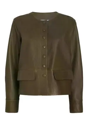 Proenza Schouler White Label Proenza Schouler White Label Robin Leather Jacket Green