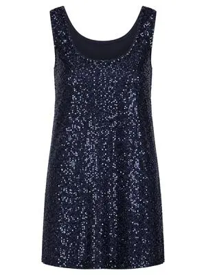 MUCHE & MUCHETTE Muche Et Muchette Kealy Sequined Mini Dress Blue