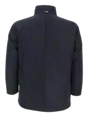 Herno Double-breasted High-collar Coat - Blue
