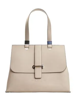 HESTER VAN EEGHEN Leather Satchel Bag - White