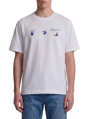 Off-White Bacco Arrow Skate Cotton T-shirt - White