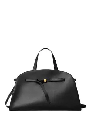 Tory Burch Romy Leather Boston Bag - Black