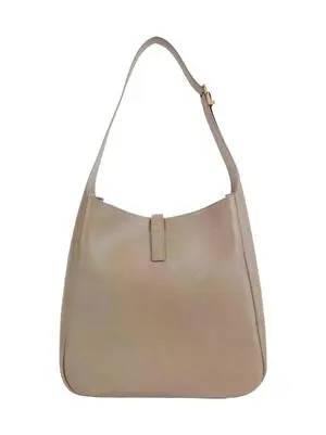 Saint Laurent Le 5 À 7 Leather Shoulder Bag - Neutrals