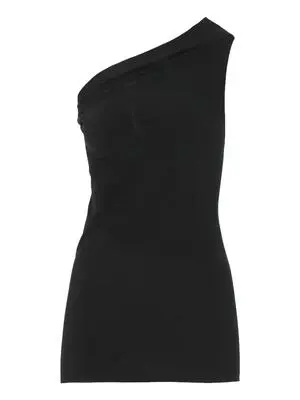 Rick Owens One-shoulder Draped Top - Black