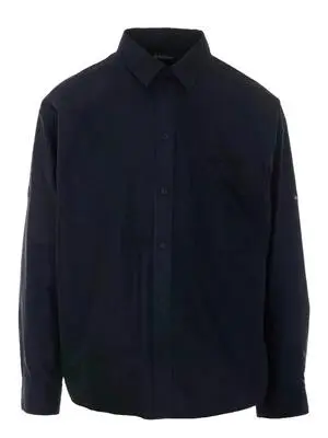 Balenciaga Oversized Patch Logo Shirt - Blue