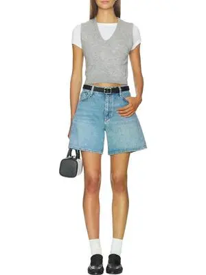 Rag & Bone Kaia Denim Knee-length Shorts - Blue