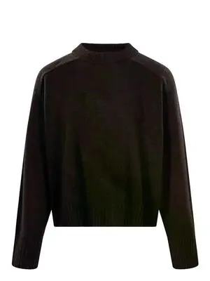 Soeur Ribbed-knit Raglan-sleeve Sweater - Brown