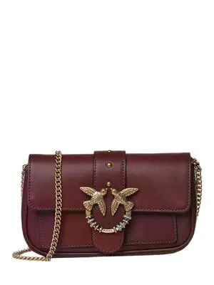 Pinko Love Birds Shoulder Bag - Red