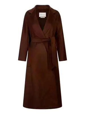 Max Mara Belted Wrap Coat - Brown