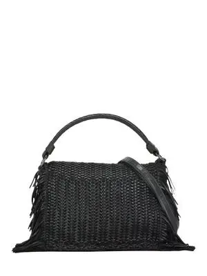 REPTILE'S HOUSE Vasia Braided Tote Bag - Black