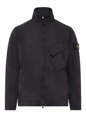 Stone Island Ultralight Nylon Stretch-tc Overshirt - Black