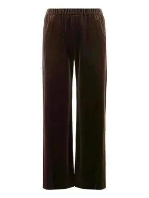 F.IT Elasticated Waist Straight Leg Trousers - Brown