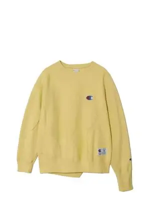Undercover X Champion Asymmetric Sweatshirt - Yellow