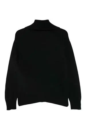 LISA YANG Denie High-neck Button-up Cardigan - Black