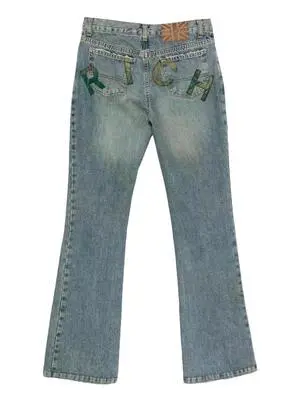 John Richmond 2000s Faded Effect Five-pocket Jeans - Blue